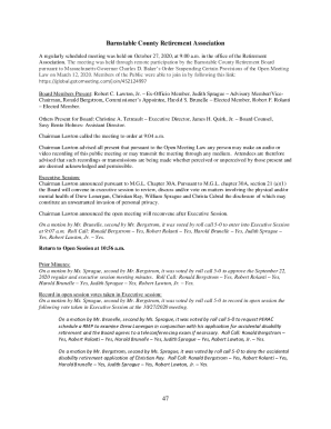 Fillable Online 47 Barnstable County Retirement Association Fax Email ...