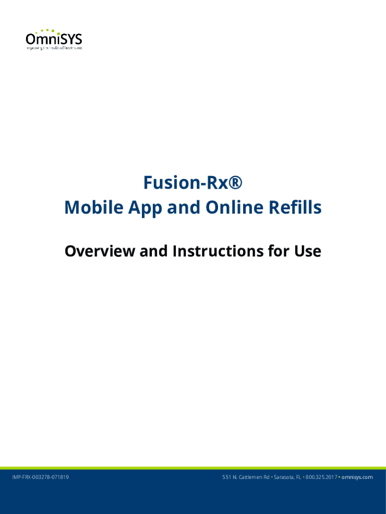 Fillable Online Fusion-Rx Mobile App and Online Refills Fax Email Print ...