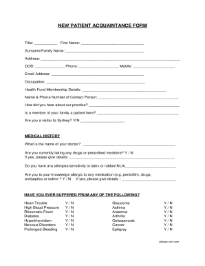 Fillable Online Unit 2 Assignment - Patient Registration Form.doc ...