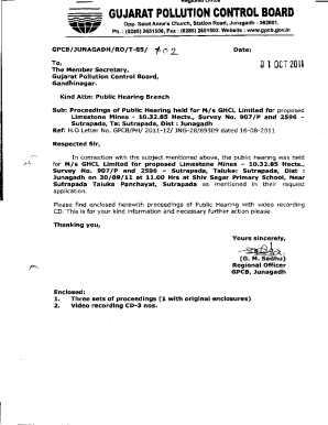Fillable Online Regional Offices - Gujarat Pollution Control Board Fax ...