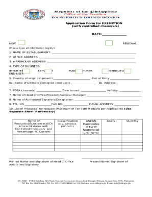 Application for Certificate of Exemption Doc Template | pdfFiller
