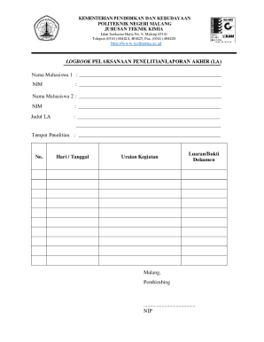 Fillable Online 3.-LOGBOOK-PELAKSANAAN-PENELITIAN-LA.pdf Fax Email ...