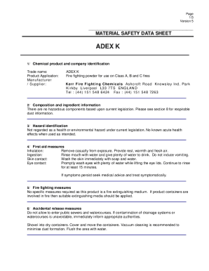 Fillable Online Commercial ABC Dry Chemical - SAFETY DATA SHEET Fax ...