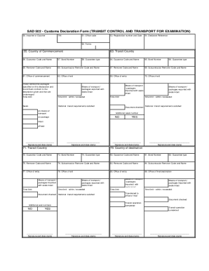 Fillable Online SAD-502--Customs-Declaration-Form-TRANSIT ... - SARS ...