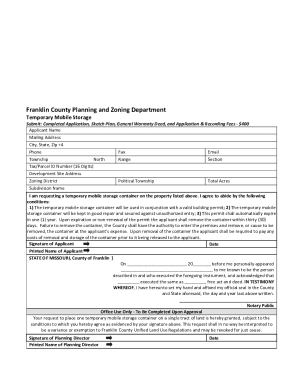 Fillable Online Franklin County Planning and Zoning Department ...
