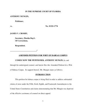 Fillable Online Anthony Mungin v. Secretary, Florida Department of ...