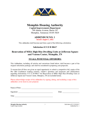 Fillable Online Memphis housing authority forms Fax Email Print - pdfFiller