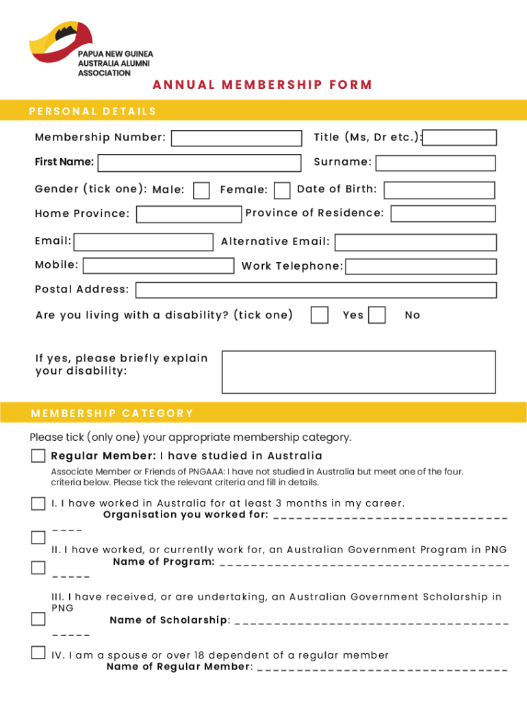 Fillable Online PNGAAA-annual-membership-form.pdf Fax Email Print ...