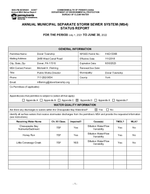Fillable Online Wastewater Reports - PA DEP Fax Email Print - pdfFiller
