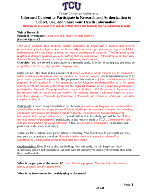 TEMPLATE - HUA Adult Consent - Harvard CUHS - harriscollege tcu Doc ...