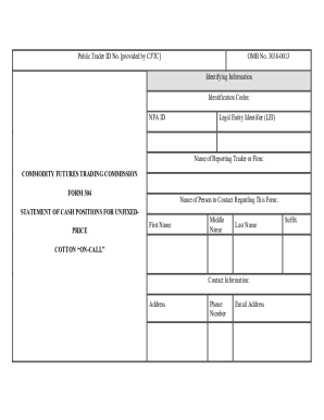 Fillable Online Fillable CFTC - Statement of Cash Positions in Cotton ...