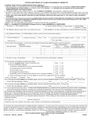 Fillable Online LC-5012 DBL-450 Notice of proof of claim for ...