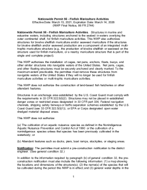 Fillable Online U.S. Army Corps Issues Final Nationwide Permits ... - K ...