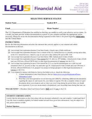 Fillable Online How to Apply for Financial Aid - LSU Shreveport Fax ...