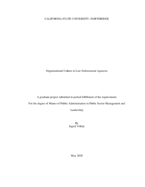 Fillable Online CALIFORNIA STATE UNIVERSITY, NORTHRIDGE Organizational ... Fax Email Print ...