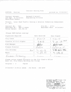 Fillable Online PROFESSIONAL SERVICES CONTRACT ROUTING FORM ... Fax ...