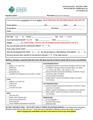 Fillable Online Wellness Clinic Registration Form June2021.docx Fax ...