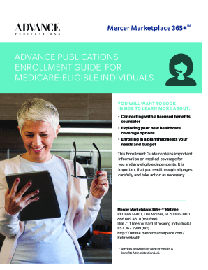 Fillable Online ADVANCE PUBLICATIONS ENROLLMENT GUIDE FOR ... Fax Email ...