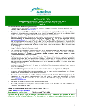 1 APPLICATION Doc Template | pdfFiller