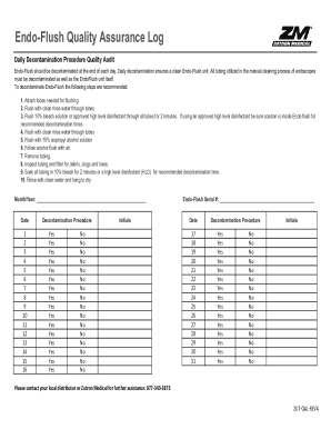 Fillable Online Quality assurance: fail-safe protocols and clean ...