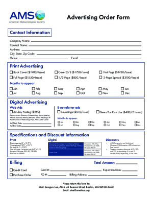 Fillable Online BAMS Ad Specifications and Production Notes Fax Email ...