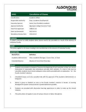 Fillable Online What is an AOP Chair? o Academic Operations and ...