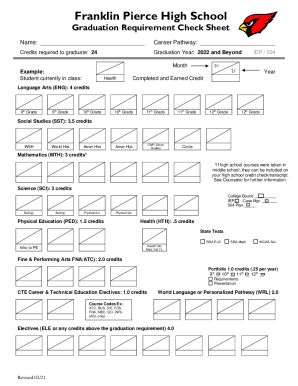 Fillable Online Franklin Pierce High School Fax Email Print - pdfFiller