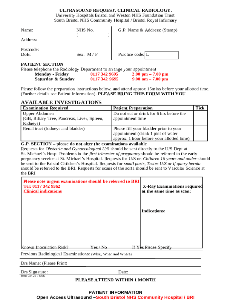 Open Access Ultrasound - Bristol - Nightingale Valley Practice Doc ...