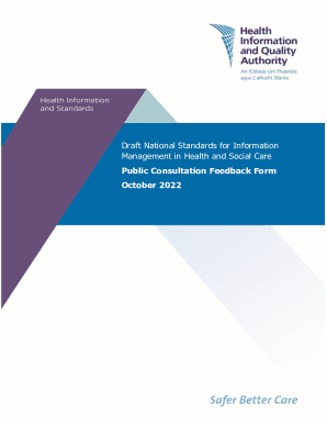 Fillable Online HI Recommendations - Public Consultation Form - HIQA ...