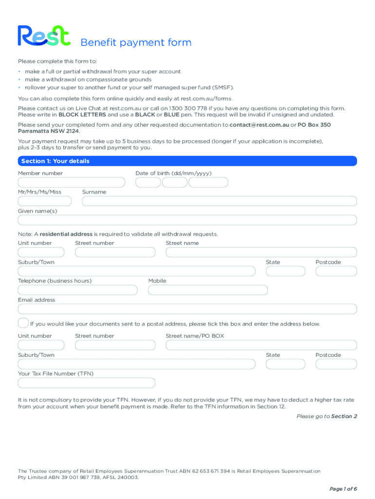 Fillable Online Choose Rest - Fund nomination form Fax Email Print ...