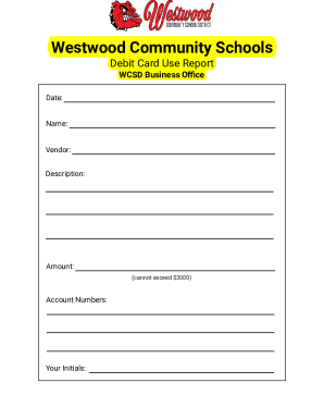 Fillable Online Draft New Debit Card Use Form Fax Email Print - pdfFiller