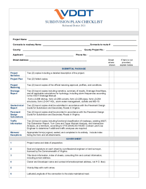 Fillable Online MAJOR SUBDIVISION APPLICATION SUBMITTAL CHECKLIST Fax ...