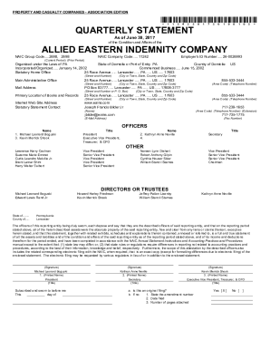 Fillable Online *33391201820100102* QUARTERLY STATEMENT Fax Email Print ...