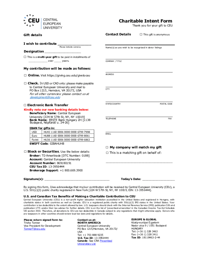 Fillable Online giving ceu Share Giving Form - Rhodes Trust ...