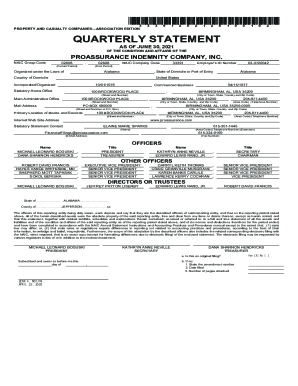 Fillable Online *33391202120100102* QUARTERLY STATEMENT Fax Email Print ...