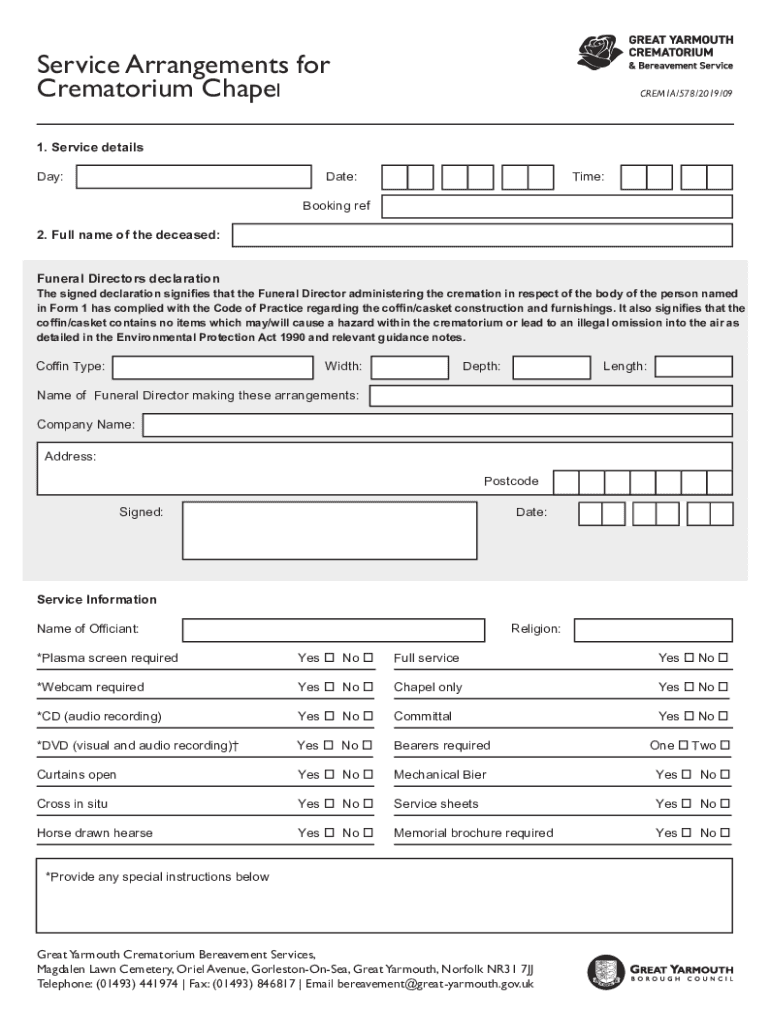 Fillable Online Memorial order form Fax Email Print - pdfFiller