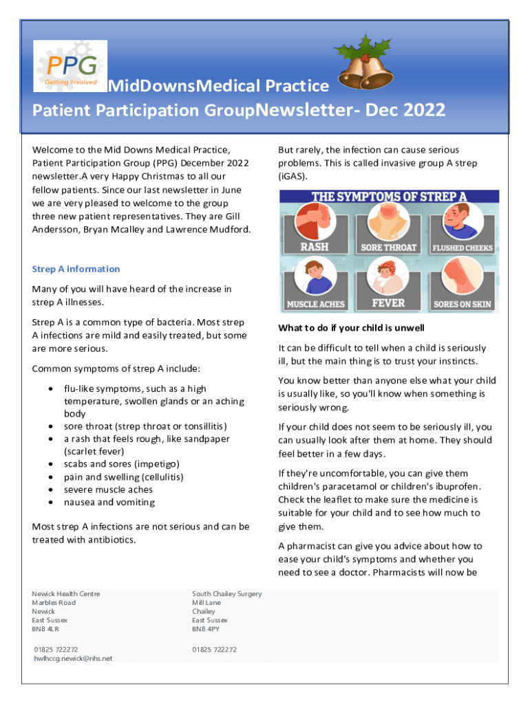 Fillable Online Patient Participation Group - Portland Medical Practice ...