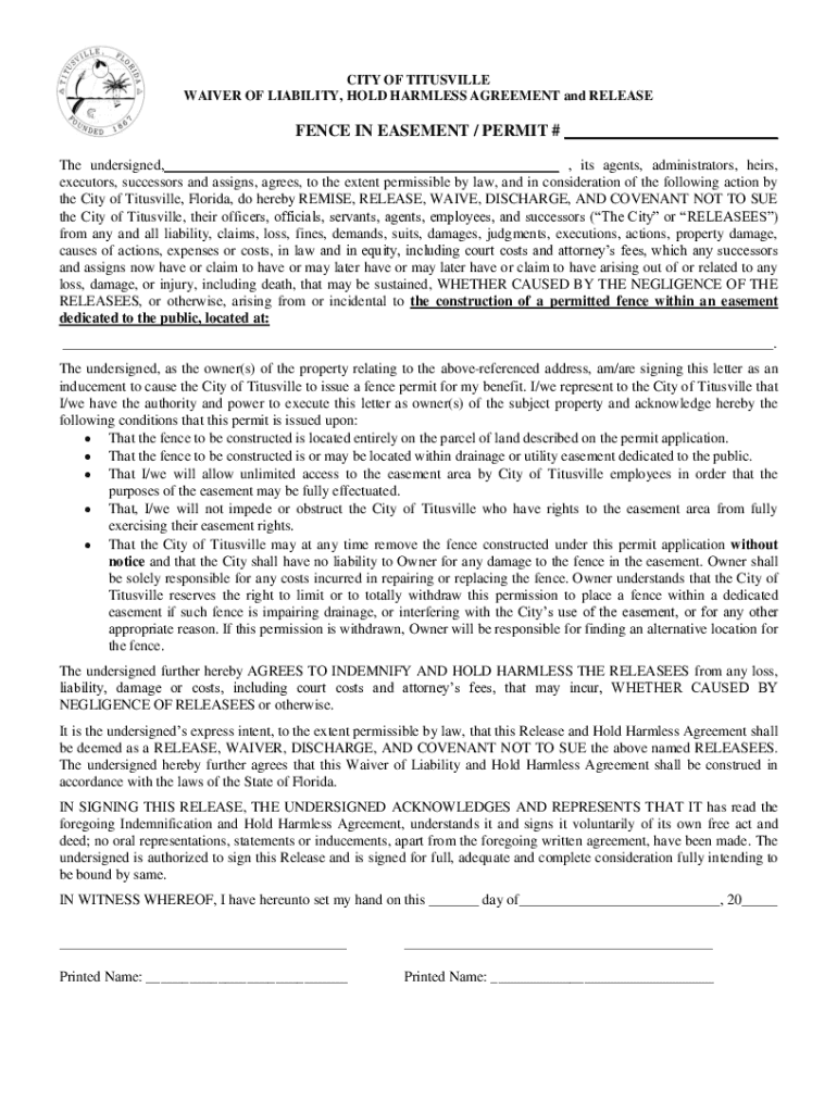 Fillable Online ADA Forms Consolidated - Titusville, FL Fax Email Print ...