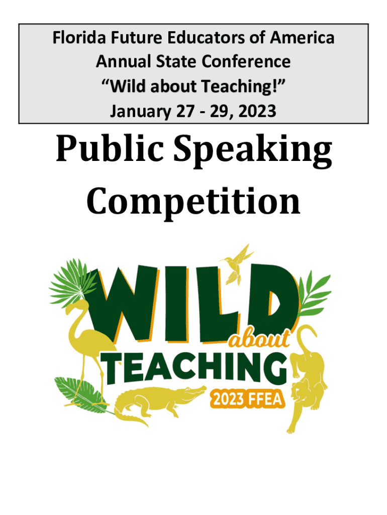 Fillable Online Florida Future Educators of America - Spring Creek ...