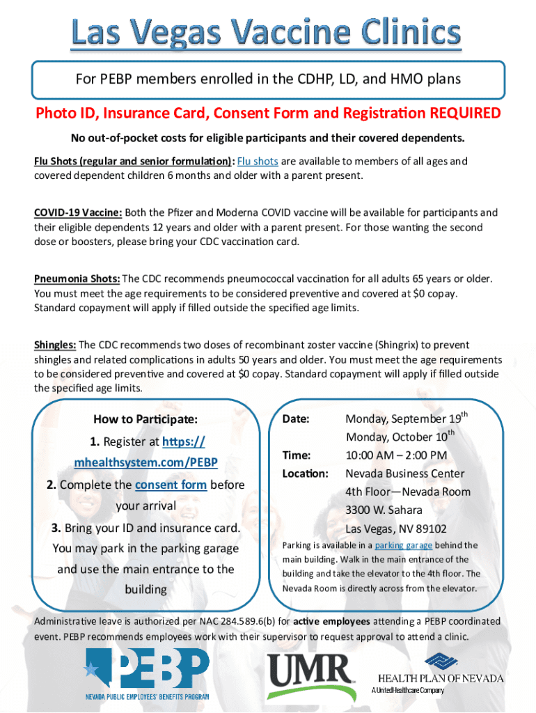 Fillable Online pebp state nv Photo ID, Insurance Card, Consent Form ...