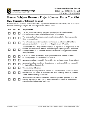 Fillable Online Human Subjects Research Application Form Fax Email ...