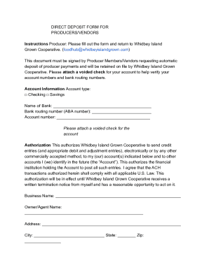 Fillable Online WIG DIRECT DEPOSIT FORM - Template Fax Email Print ...