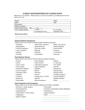 Fillable Online New Patient Forms - Gastroenterology Consultants Fax ...