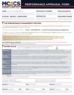 Fillable Online performance appraisal forms a step by step overview Fax ...