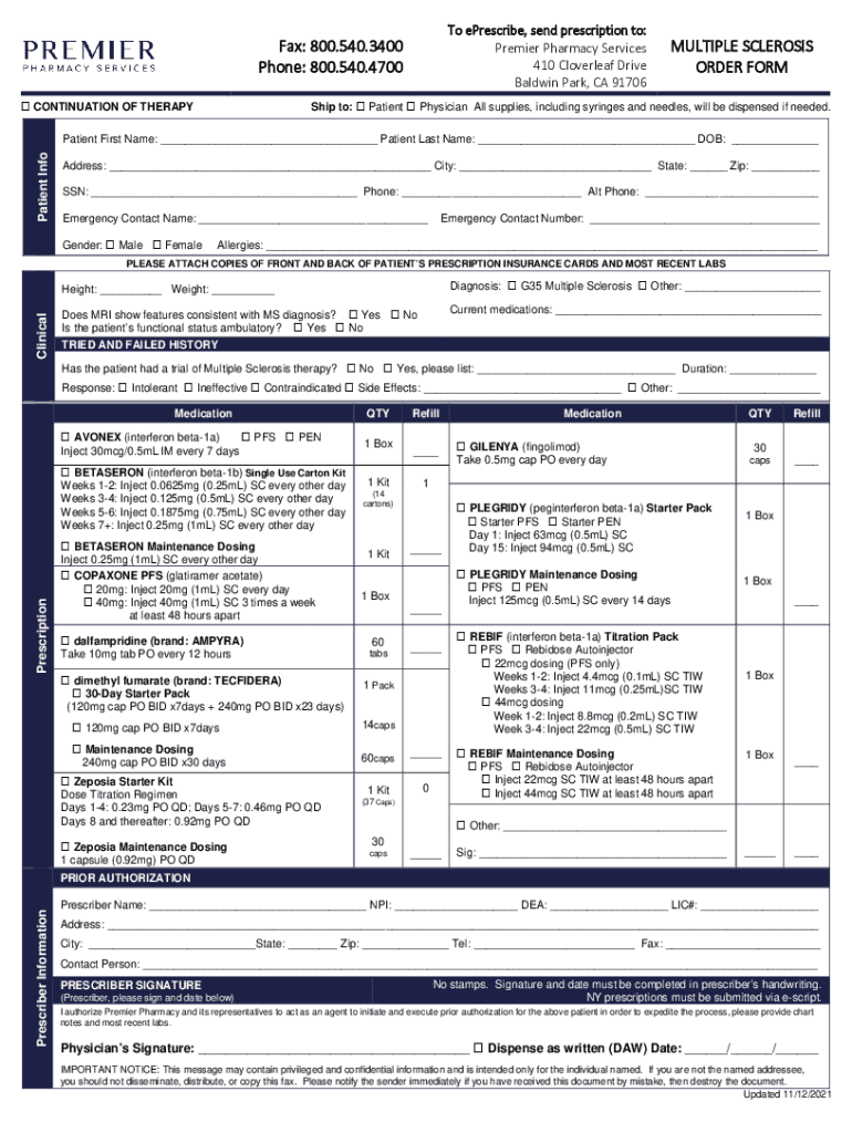 Fillable Online Rx Referral Forms Fax Email Print - pdfFiller