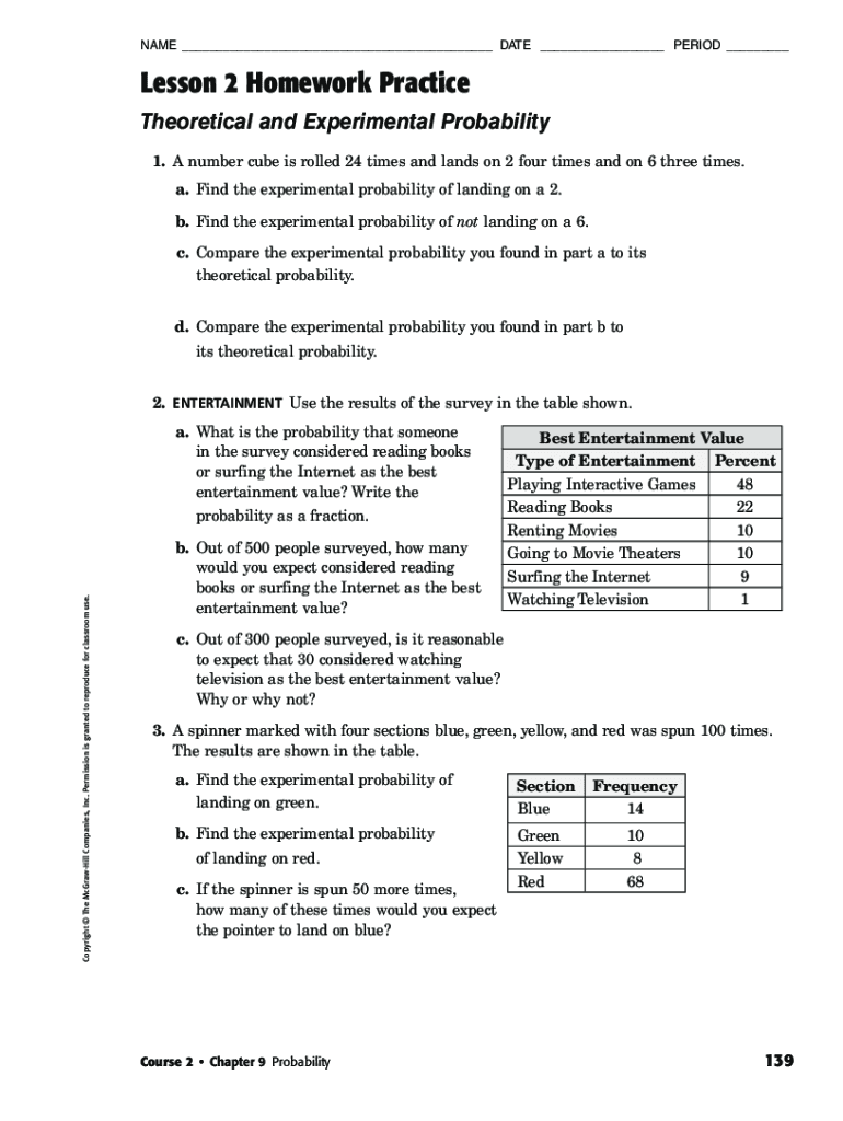 Fillable Online Lesson 2 Skills Practice - Homestead Middle School Fax ...