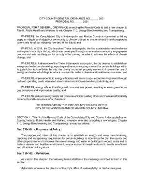 Fillable Online REQUEST FOR ORDINANCE PROPOSAL Fax Email Print - pdfFiller