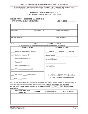 Fillable Online BOLI : Apprenticeship Details : Apprenticeship : State ...