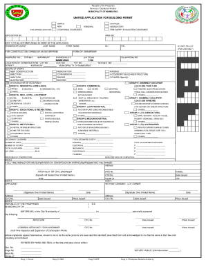 Fillable Online UNIFIED APPLICATION FOR BUILDING PERMIT Fax Email Print ...