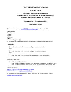 FIRST CIRCULAR REPLY Doc Template | pdfFiller